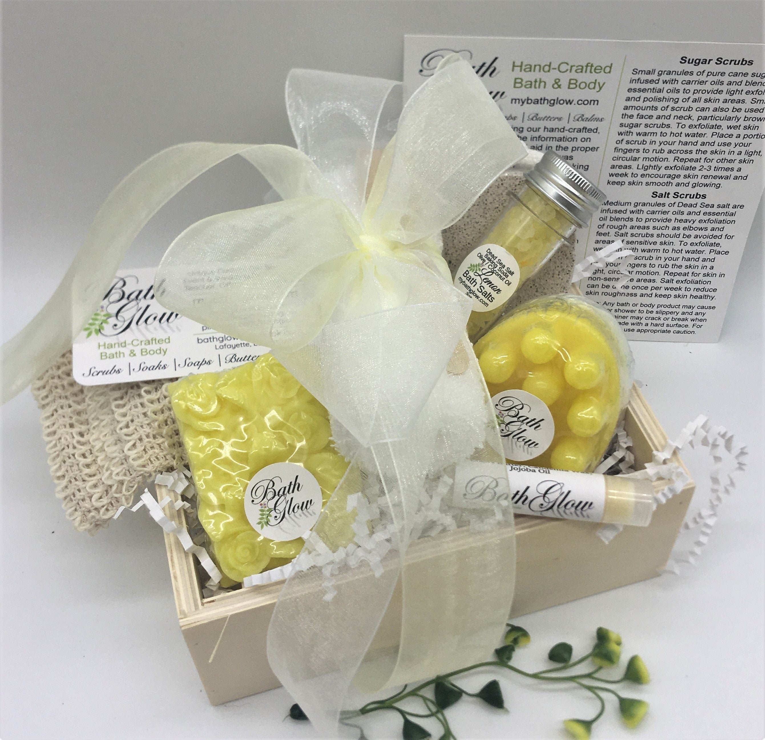 Lemon Petite Box Set: Spa Gift | Bath Gift | Unique Gift | Gifts for ...