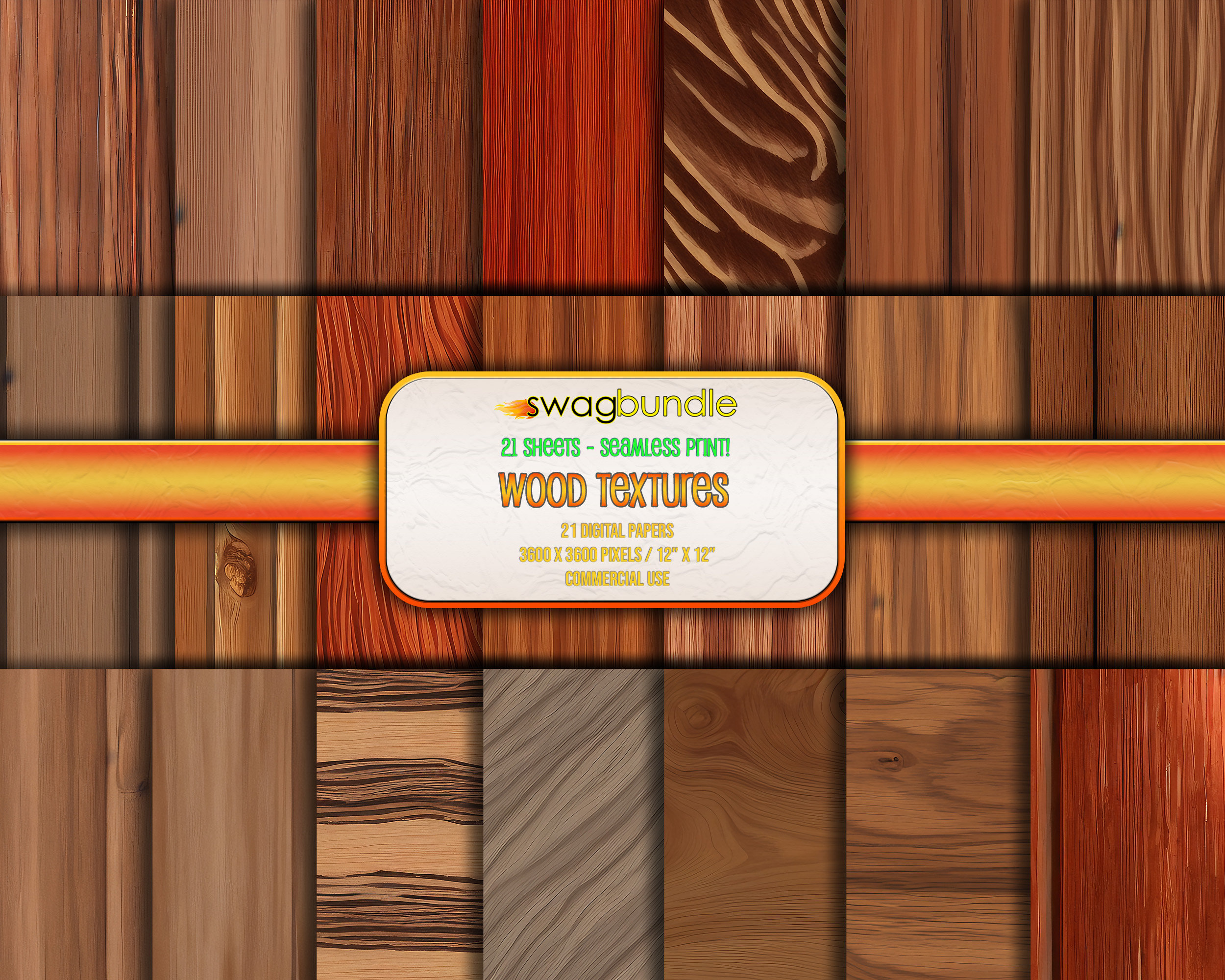 Wood Texture Seamless Prints Digital Paper Bundle - Etsy