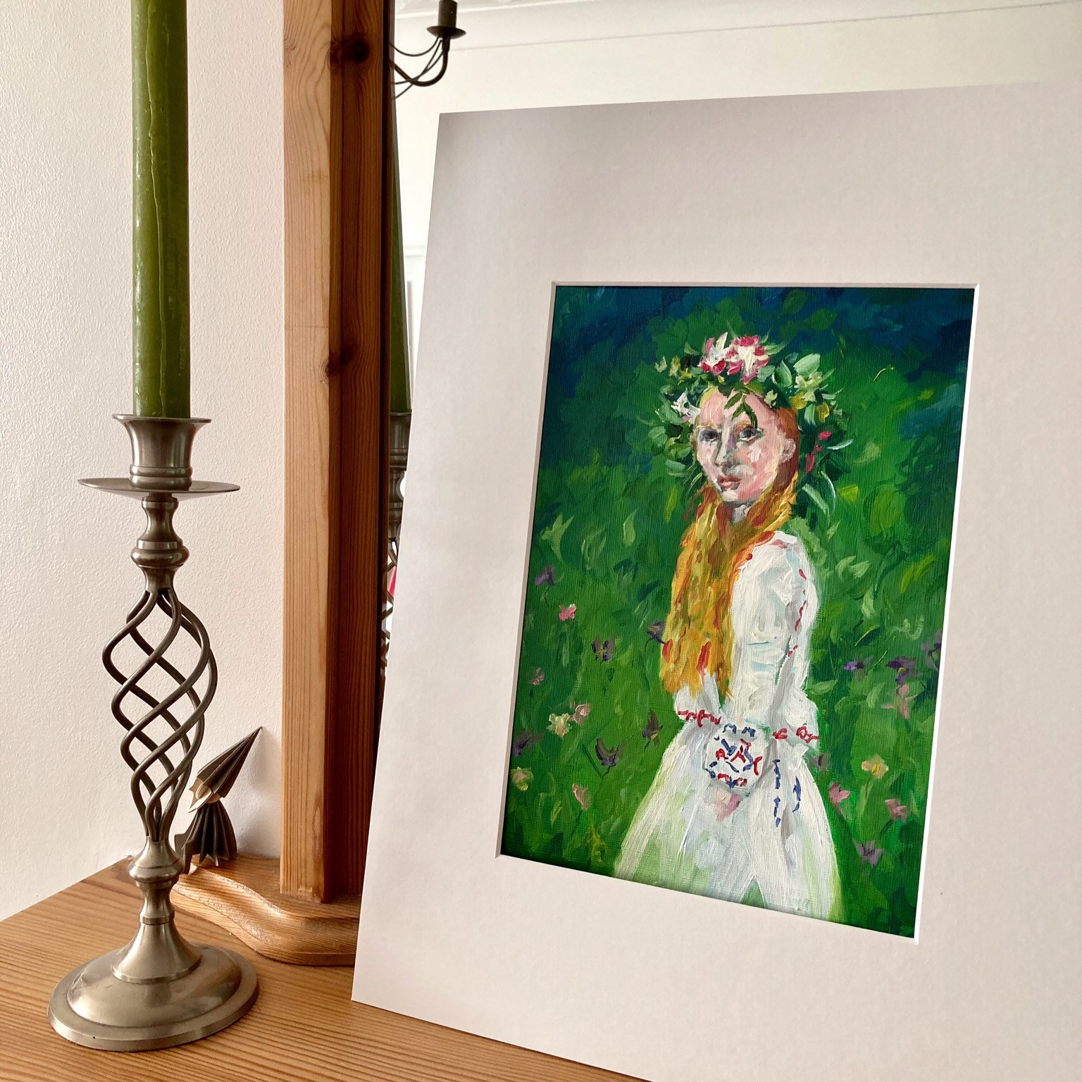 Midsommar Original Oil Painting of Maja Isabelle Grill by - Etsy