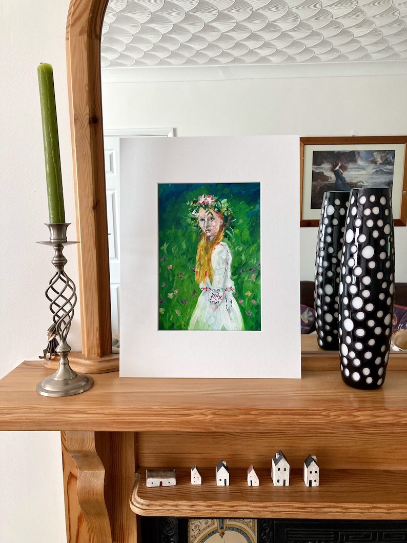 Midsommar Original Oil Painting of Maja Isabelle Grill by - Etsy