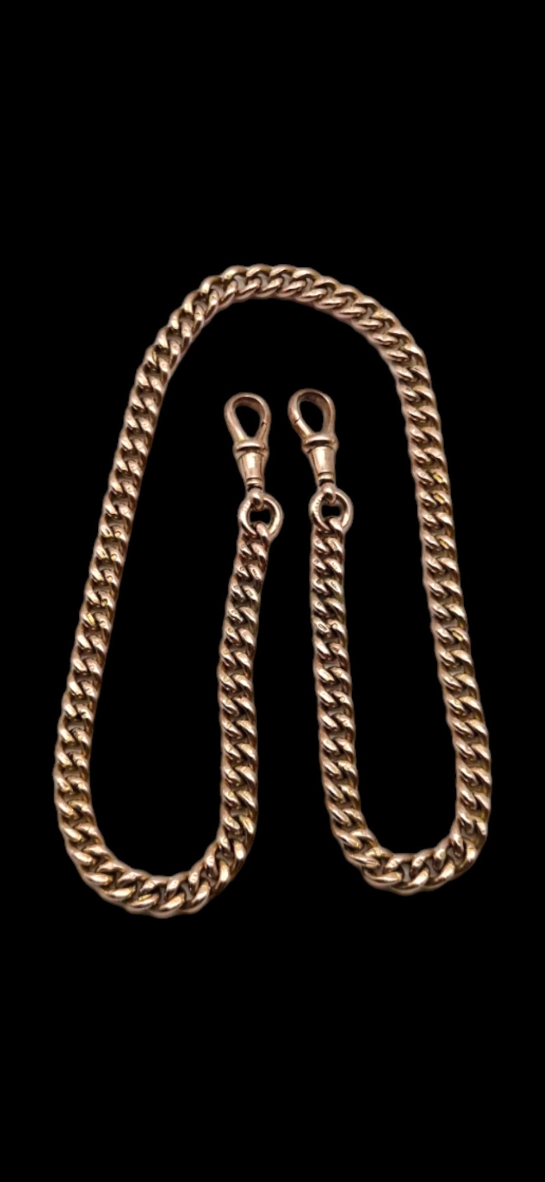 Antique 9ct Rose Gold Albert Chain/necklace Chester 1917 - Etsy