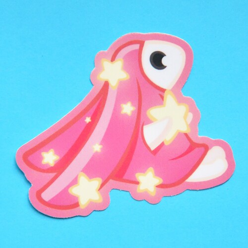 Pink Stars Chobits Rabbit Tamagotchi Sticker Glossy Vinyl - Etsy
