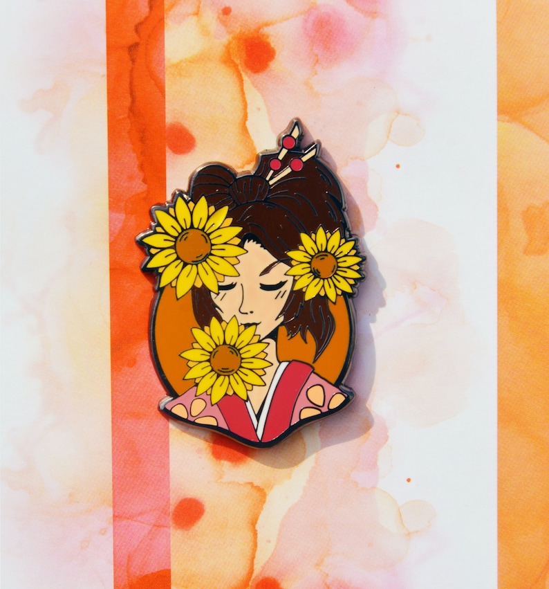 Sunflower Samurai Pin Set - Etsy UK