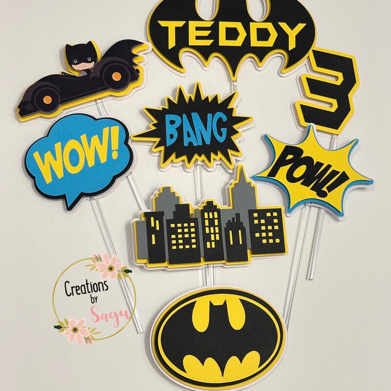 Batmans Cake Topper - Etsy