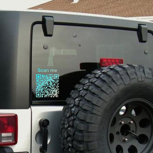 Qr Code Stickers Car - Etsy