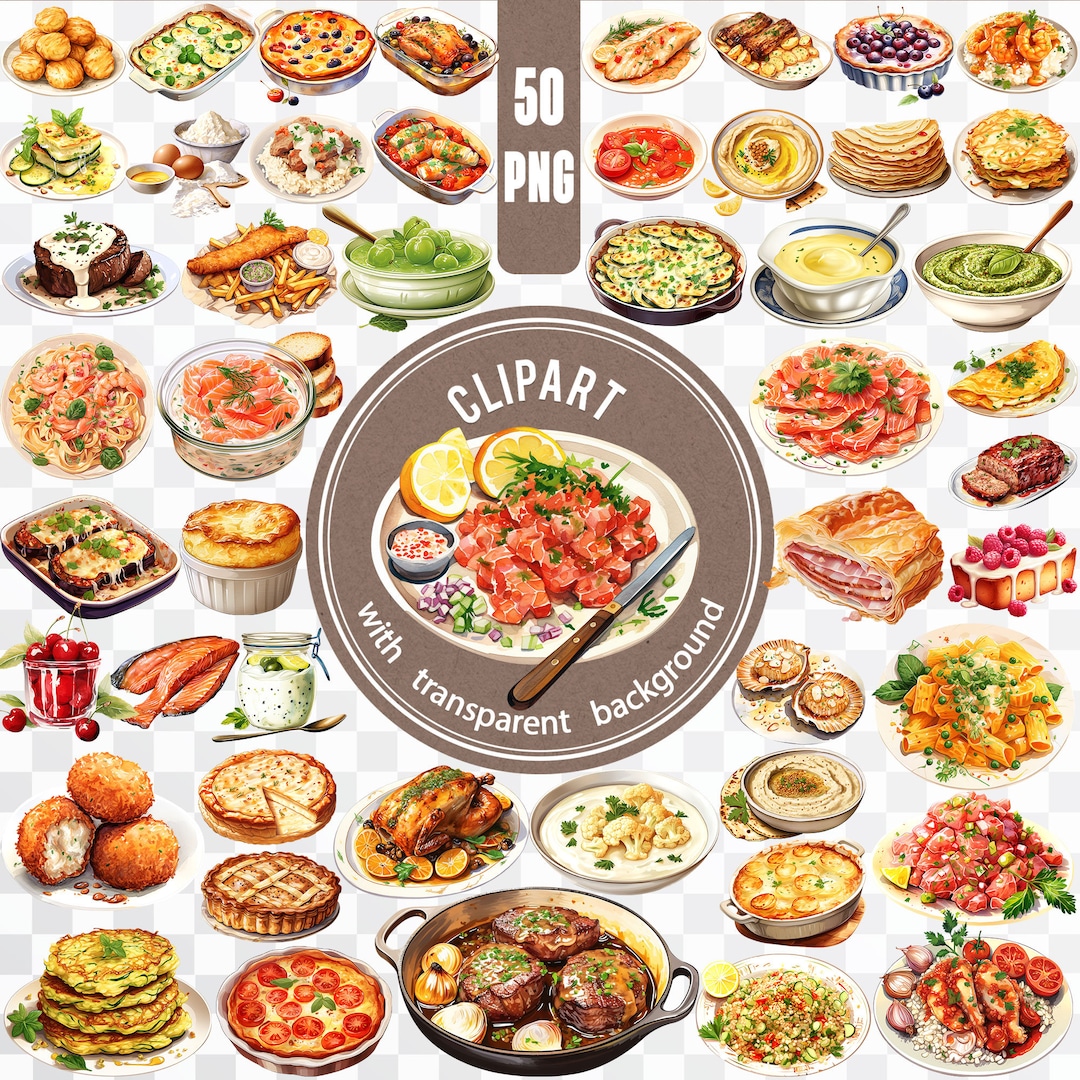 50 PNG Restaurant Dish / Cooking in Kitchen Digital / Breakfast Lunch ...