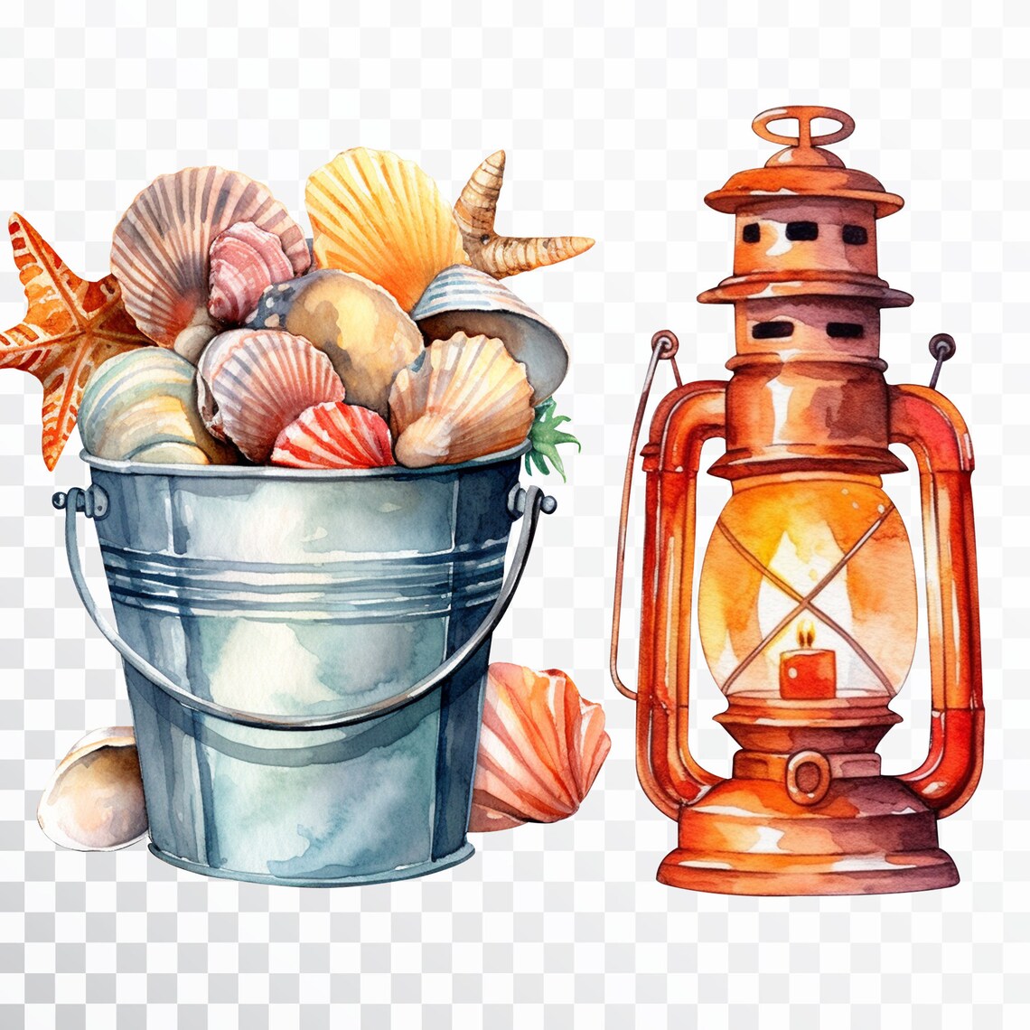 20 PNG Nautical Clipart / Anchor Ship Boat Digital Bundle / Ocean Sea ...