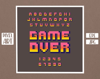 8 Bit Video Game - Etsy