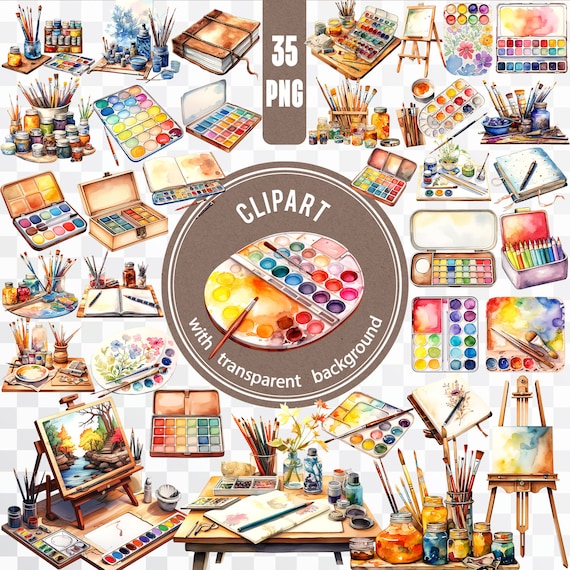 House Painting Supplies Clipart