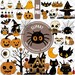 30 PNG Cute Witchcraft / Dark Magic Digital Bundle / Spooky Sticker ...