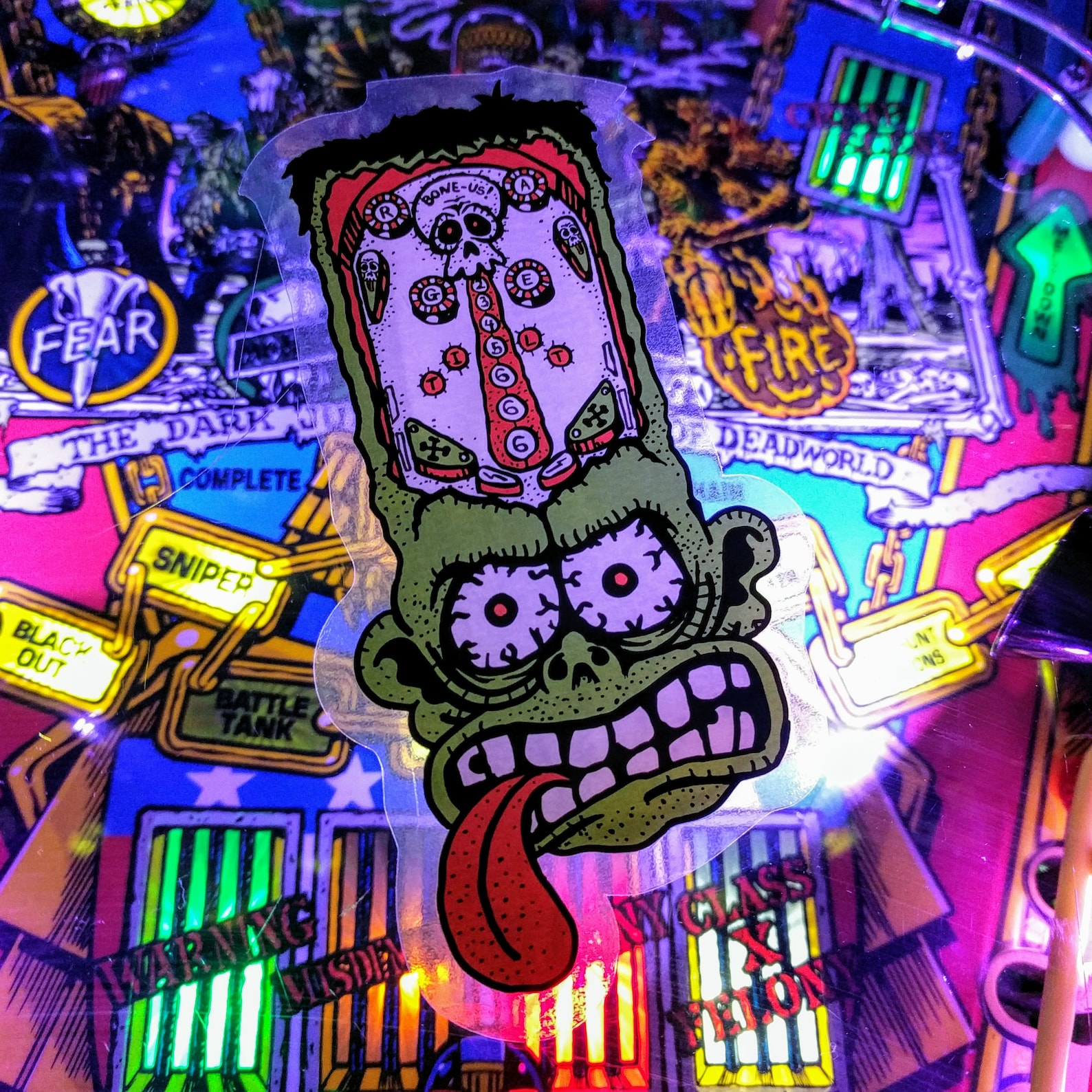 Pin-head Pinball Screen-printed Vinyl Sticker - Etsy