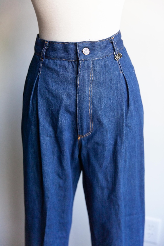 Vintage Sasson Pleated Jeans - Gem