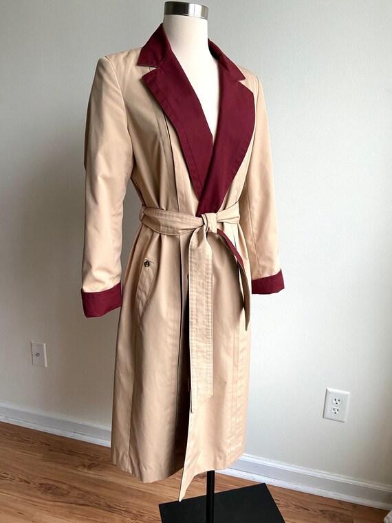 vintage Aigner trench coat, 1980s 80s classic Aigner … - Gem