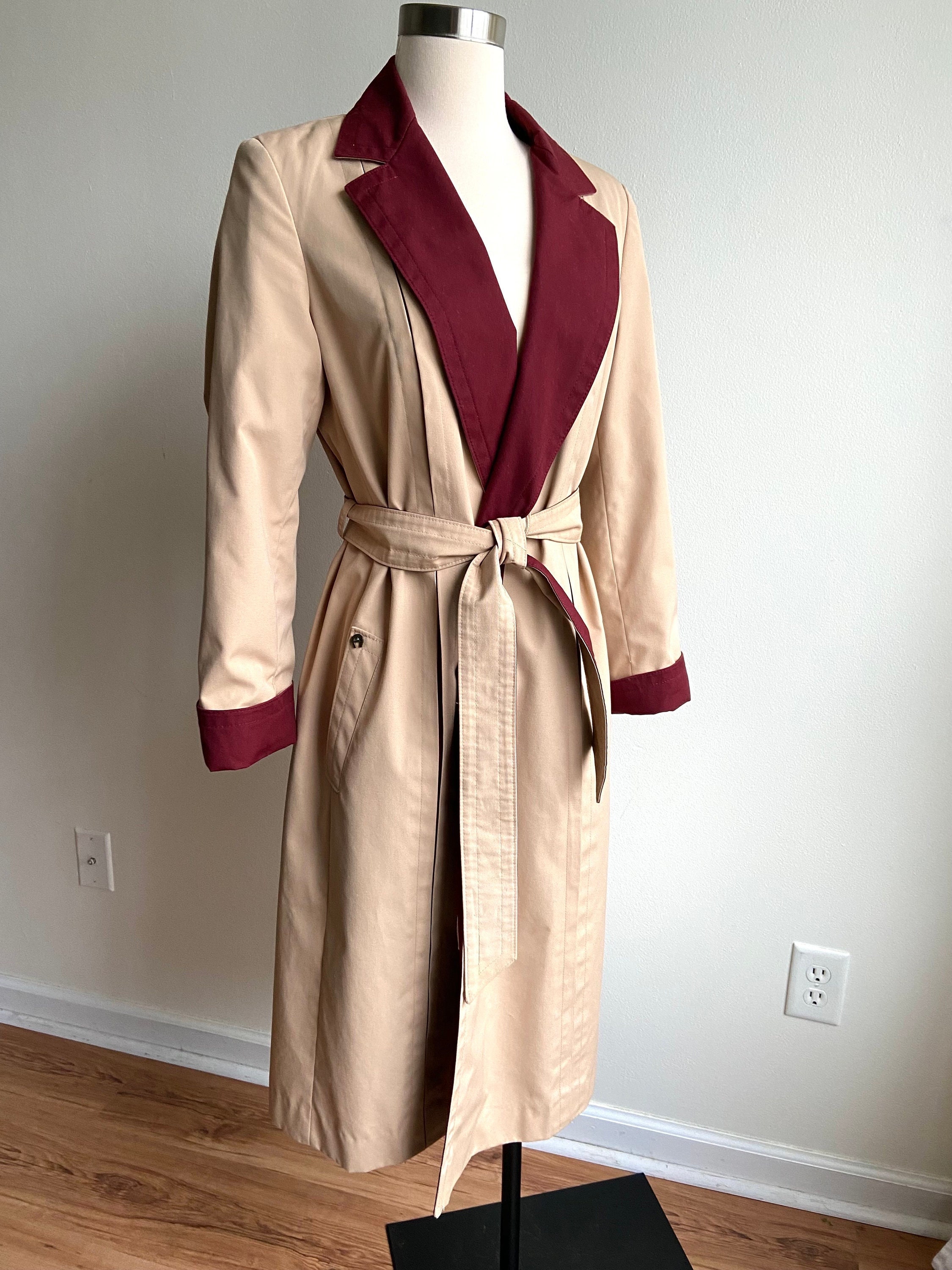 80s classic Aigner trench coat, vintage trench coat, Medium 80s classic Aigner trench coat, vintage trench coat, Medium