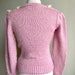 Vintage Blush and Ribbons Sweater, 1980s 80s Blush Pink Ribbons Sweater ...