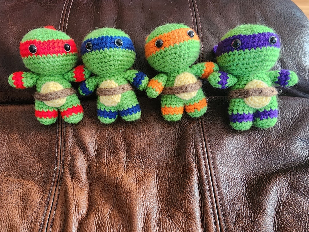 Cartoon Fighting Turtle Inspired Amigurumi - Etsy