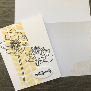 Handmade Sympathy Cards: Floral Condolence Set of 3 - Etsy