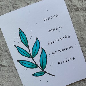 Set of 3 Hand Painted Condolence Cards. Handmade Condolence - Etsy