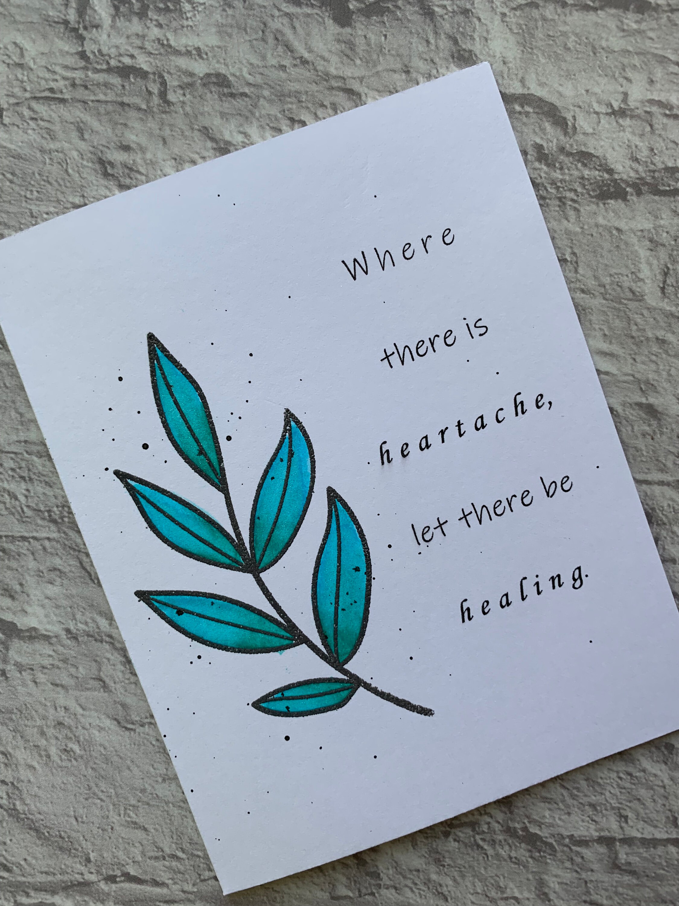 Set of 3 Hand Painted Condolence Cards. Handmade Condolence - Etsy