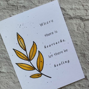 Set of 3 Hand Painted Condolence Cards. Handmade Condolence - Etsy