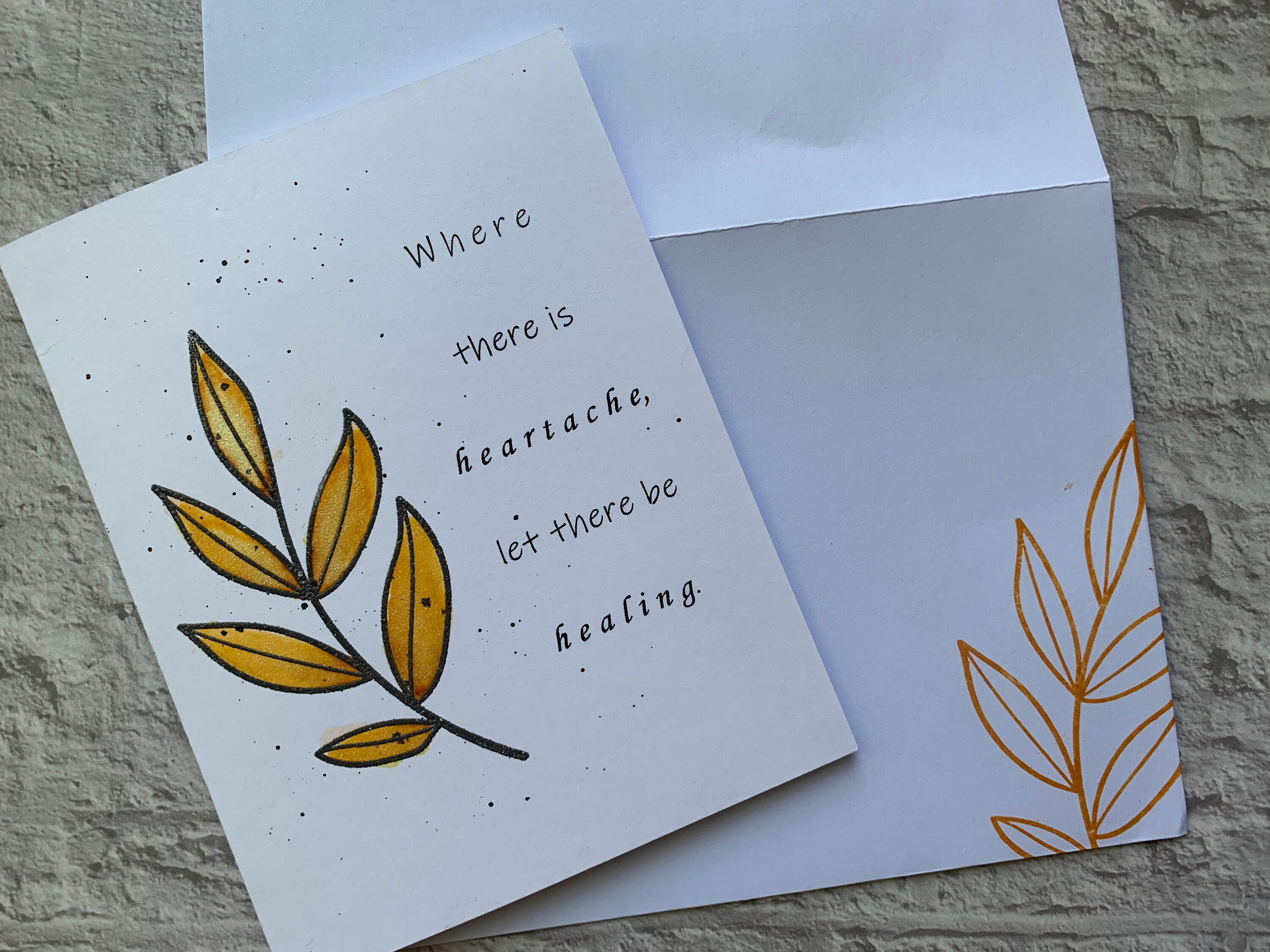 Set of 3 Hand Painted Condolence Cards. Handmade Condolence - Etsy