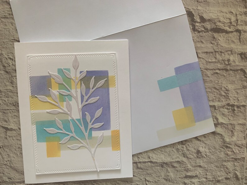 Set of 3 Mixed Media Blank Note Cards. Handmade Blank Card - Etsy