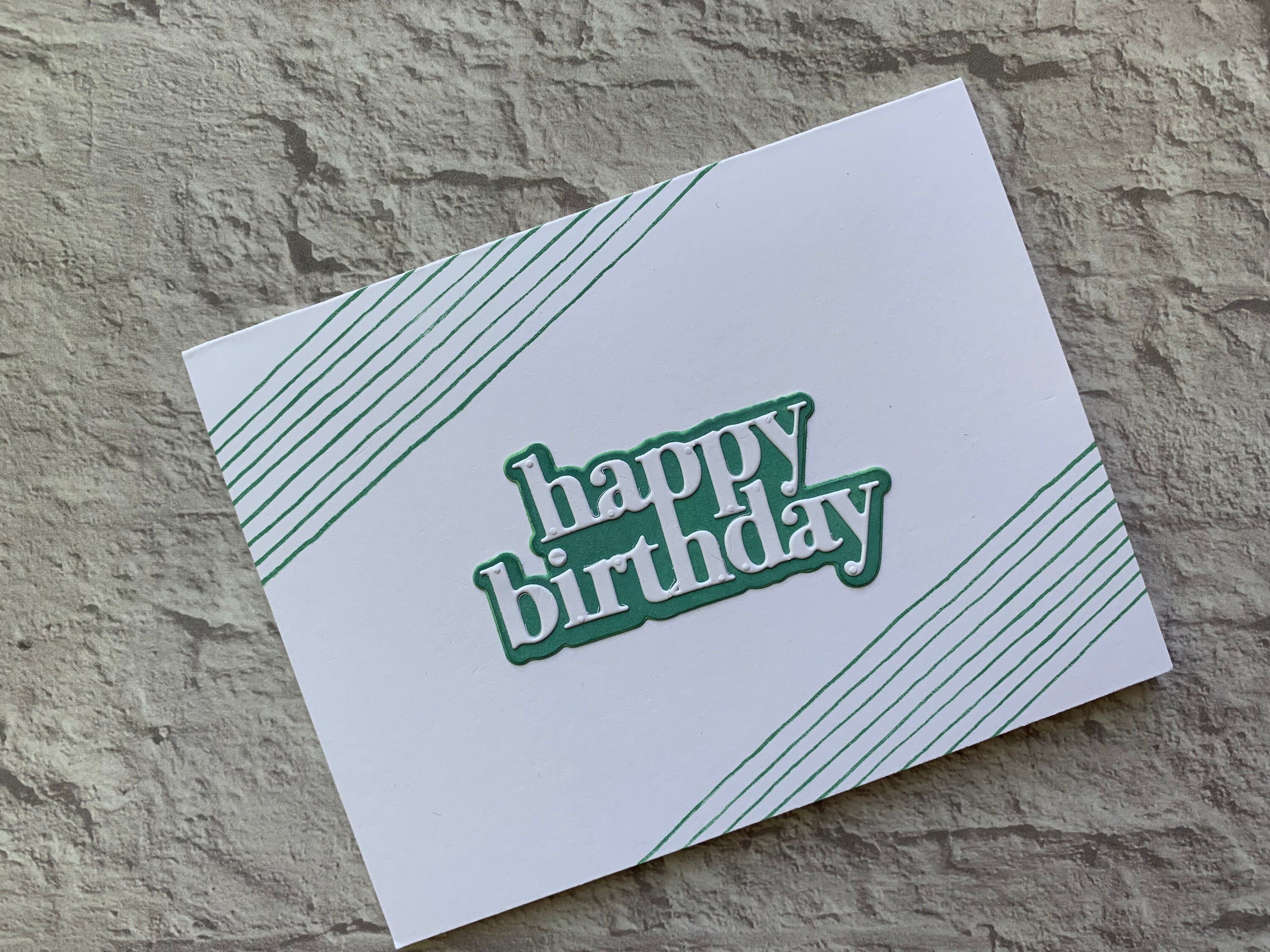 Set of 3 Minimalist Birthday Cards. Handmade Cards Set of 3. Blank ...