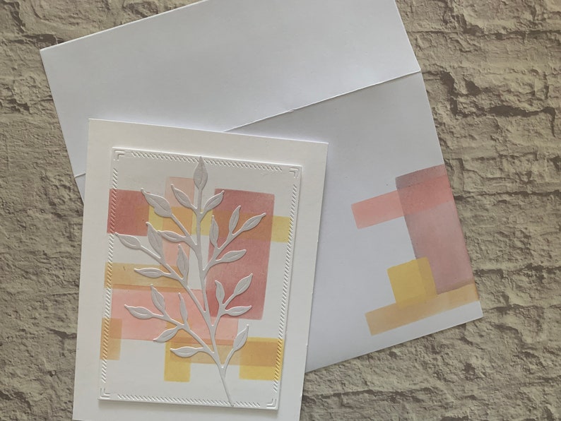 Set of 3 Mixed Media Blank Note Cards. Handmade Blank Card - Etsy