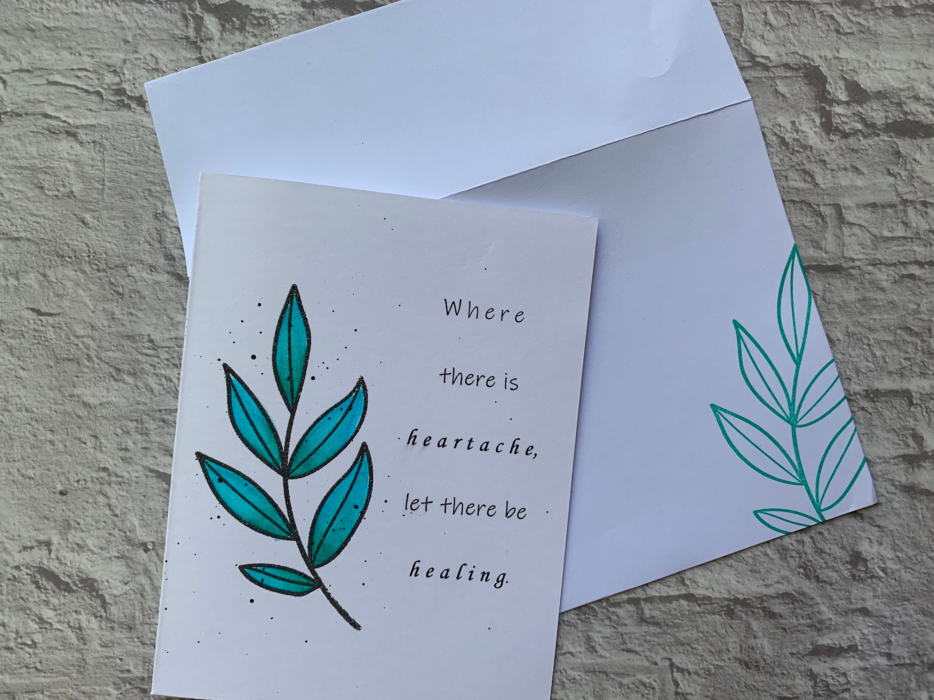 Set of 3 Hand Painted Condolence Cards. Handmade Condolence - Etsy