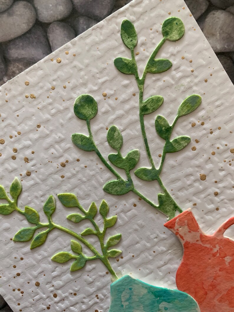 Set of 3 Flower Blank Note Cards. Handmade Any Occasion Card ...