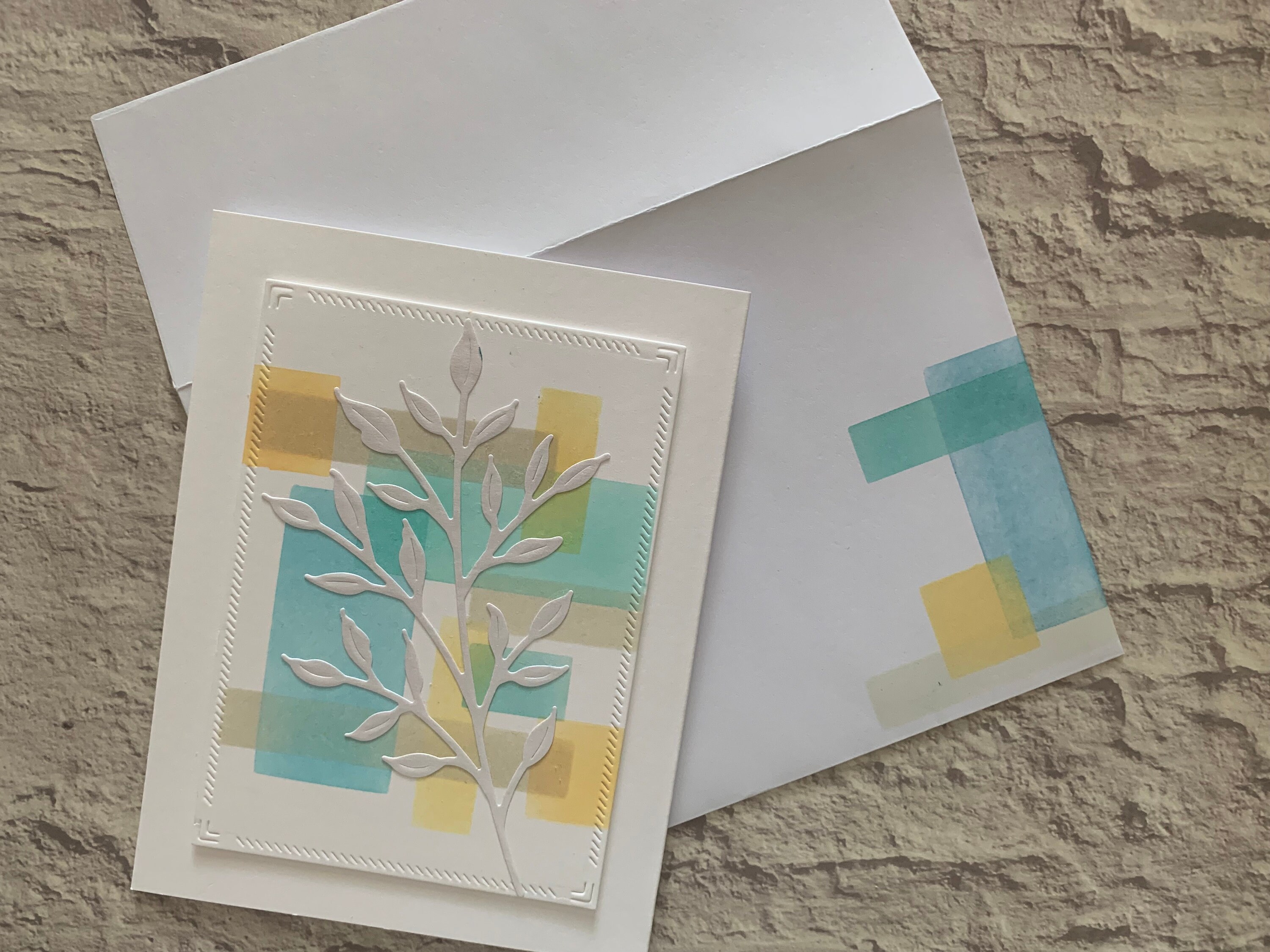 Set of 3 Mixed Media Blank Note Cards. Handmade Blank Card - Etsy