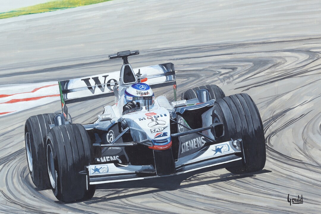 F1. Mika Hakkinen the FLYING FINN Mclaren F1. Giclee Print. - Etsy