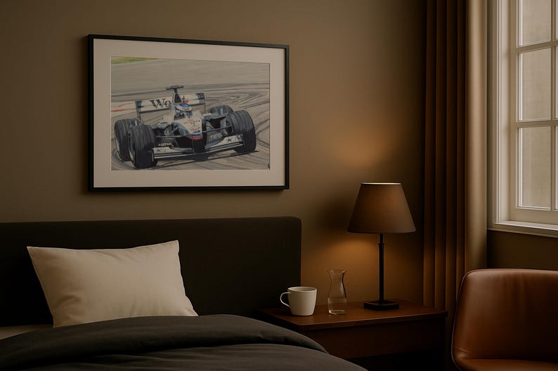 F1. Mika Hakkinen. "the Flying Finn" Hand Painted Original Painting. - Etsy