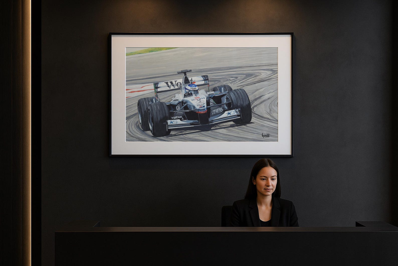 F1. Mika Hakkinen. "the Flying Finn" Hand Painted Original Painting. - Etsy