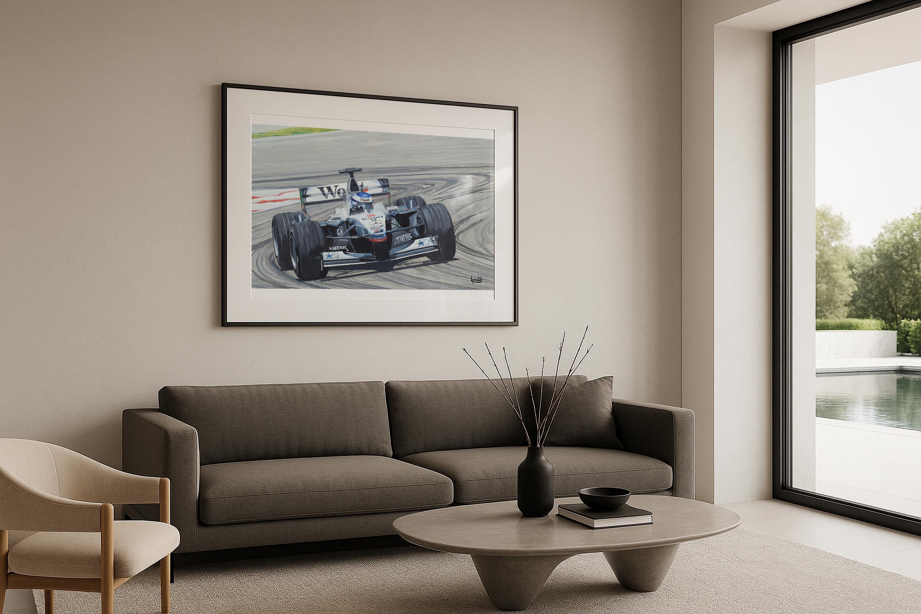 F1. Mika Hakkinen. "the Flying Finn" Hand Painted Original Painting. - Etsy
