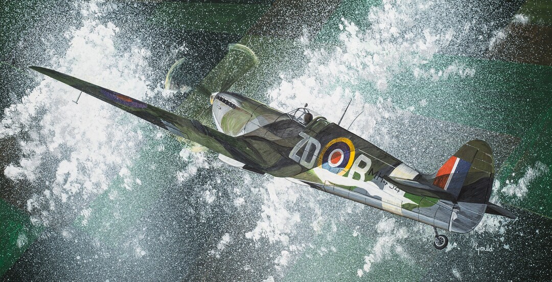 Spitfire. "spitfire Over Duxford." Framed Giclee Limited Edition Fine ...
