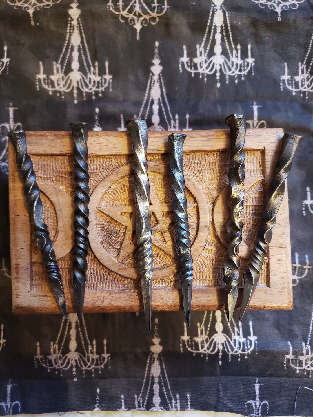 Hex Nail Candle Scribe Incantations Spell Witchcraft Blacksmith Hand ...