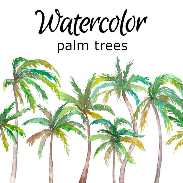 Palm Tree Painting - Etsy