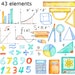 Watercolor Math Clipart: School Graphics, Science Art (PNG) - Etsy