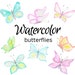 WATERCOLOR CLIPART, Butterfly Clipart Nature Scrapbooking Clip Art ...