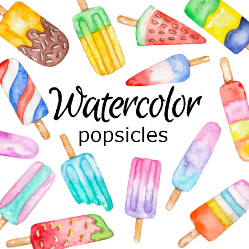 Popsicles Clip Art - Etsy