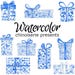 WATERCOLOR CLIPART, Mittens Christmas Gloves on the Farm Scrapbooking ...
