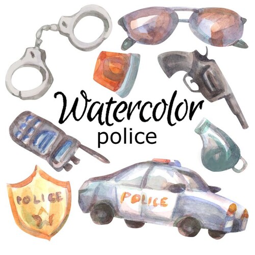 WATERCOLOR CLIPART Trains Vehicles Art Scrapbooking Library - Etsy