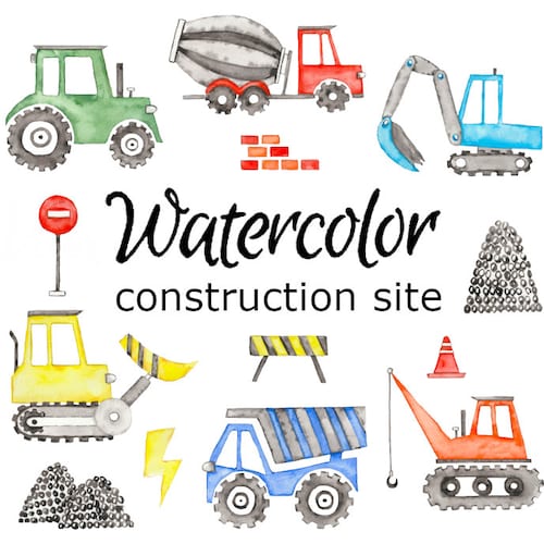WATERCOLOR CLIPART Rescue Vehicles Art Scrapbooking Library - Etsy