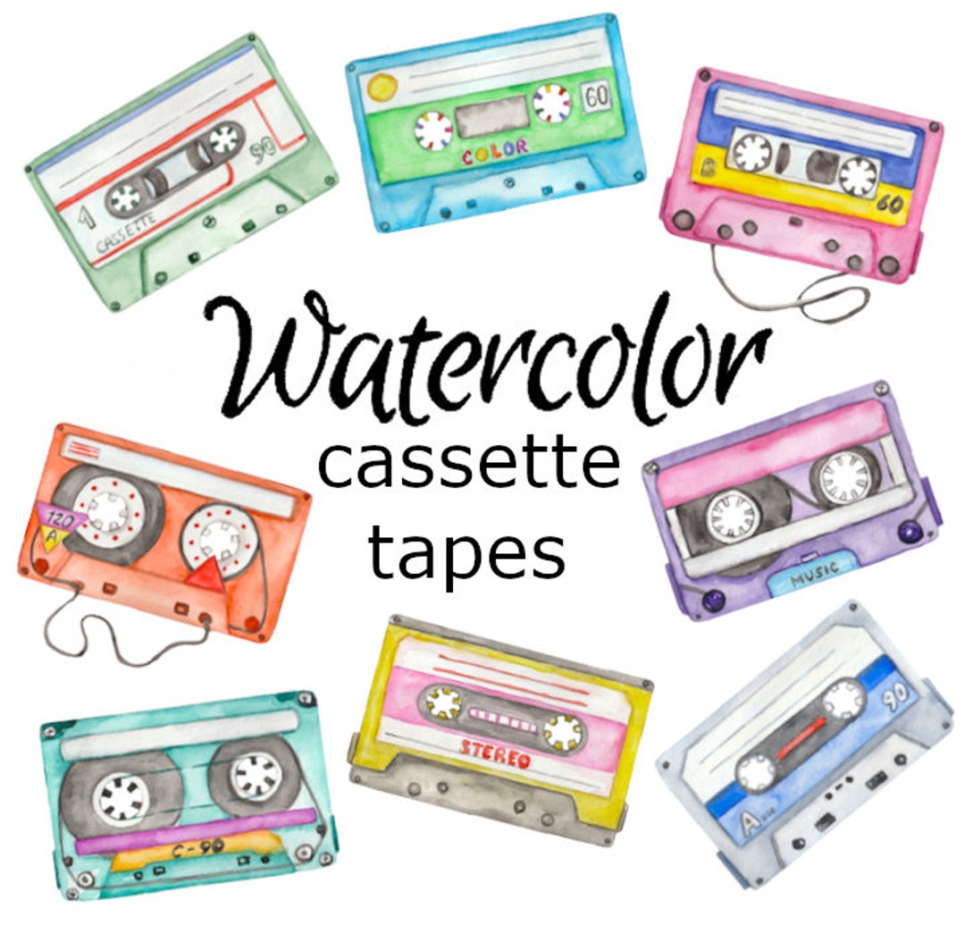 WATERCOLOR CLIPART, Music Notes Art School Scrapbooking Library Png ...