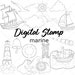 DIGITAL STAMP Marine Clipart Vector File Png Eps Svg Art Digi ...