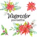 WATERCOLOR CLIPART, Mittens Christmas Gloves on the Farm Scrapbooking ...