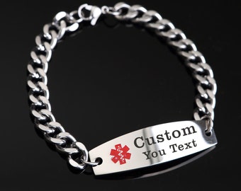 Medical Id Bracelet | Etsy