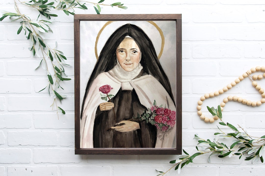 Little Flower Saint Thérèse of Lisieux Print - Etsy