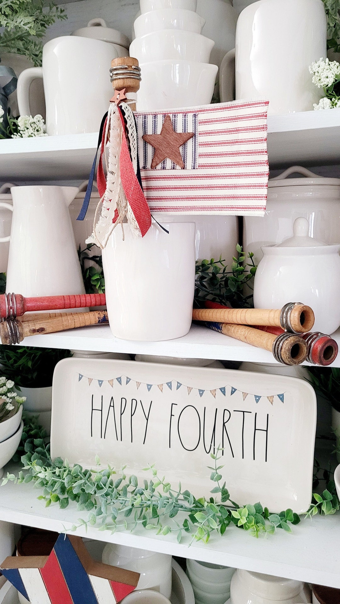 Vintage American Flag Spool, Vintage Spool, Vintage Bobbin, Vintage ...